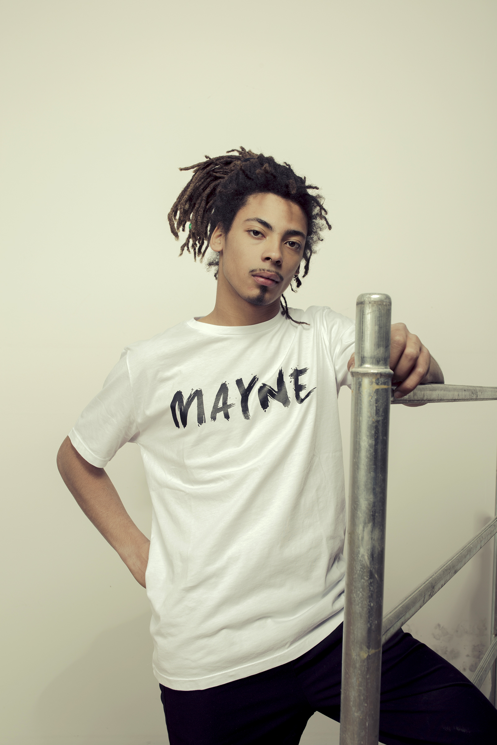 T-shirt Logo Tribe Nero - MAYNE