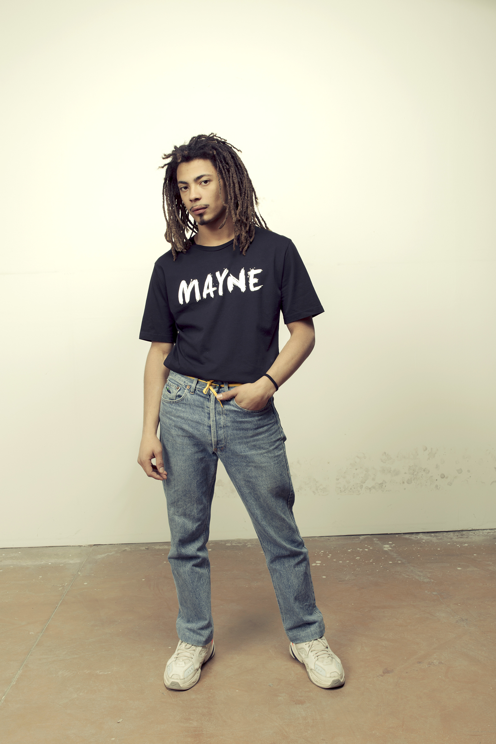 T-shirt Logo Tribe Nero - MAYNE